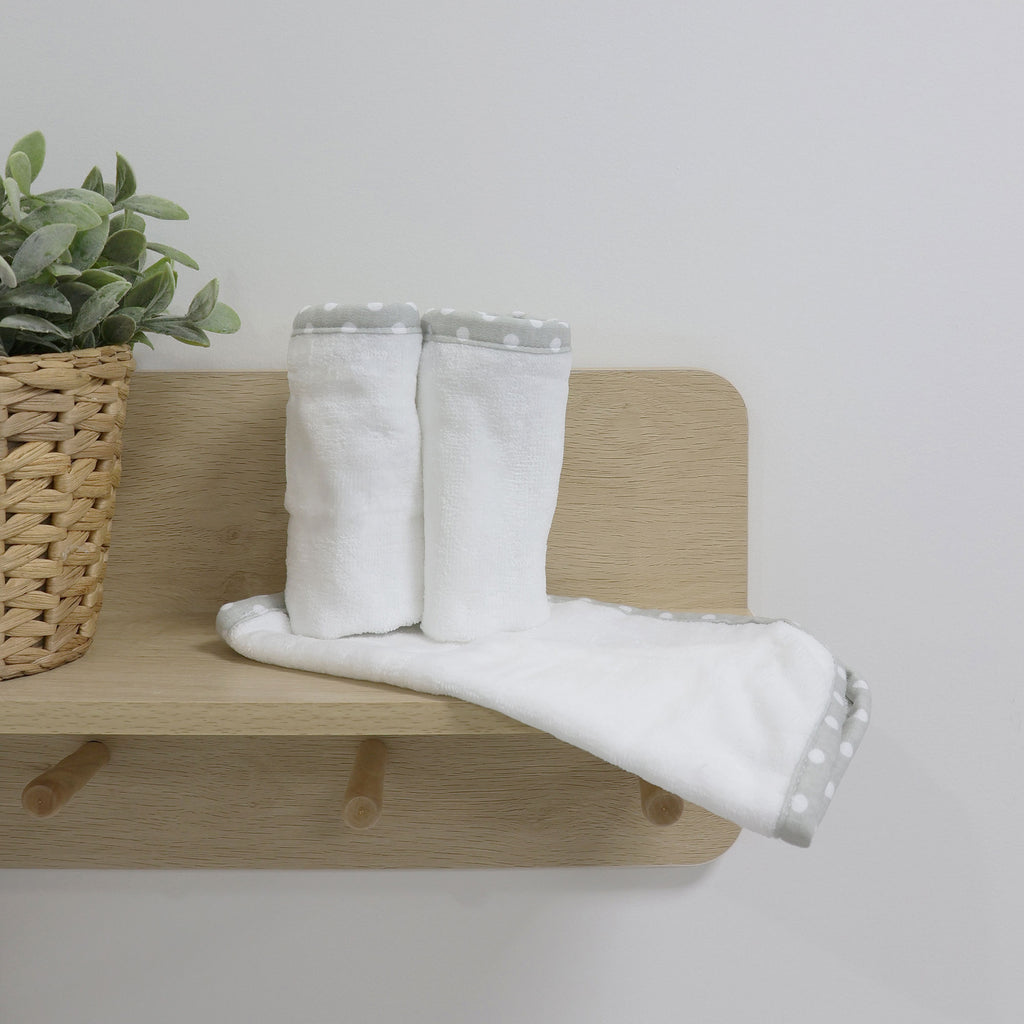 Baby Facewashers Cotton, Bamboo, Organic wash cloths | Bubba Blue Australia