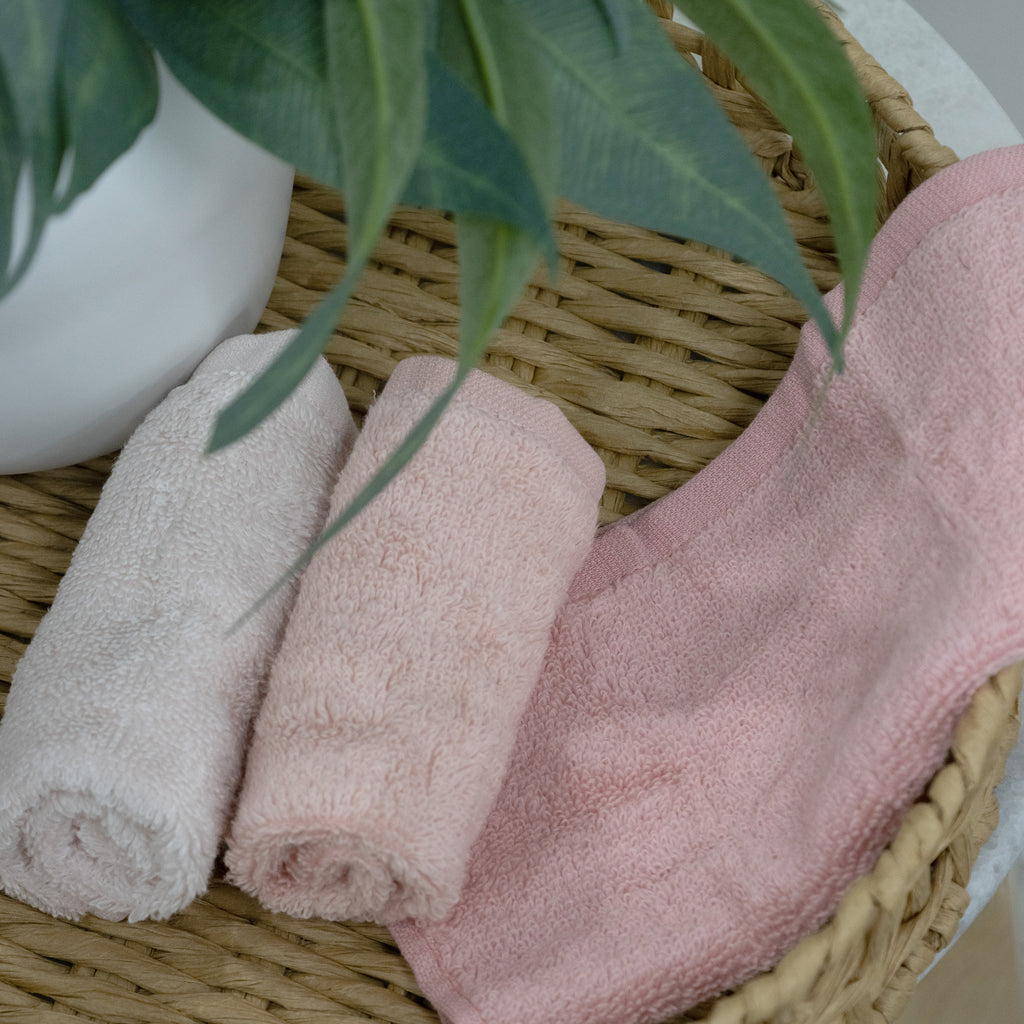 Baby Facewashers Cotton, Bamboo, Organic wash cloths | Bubba Blue Australia