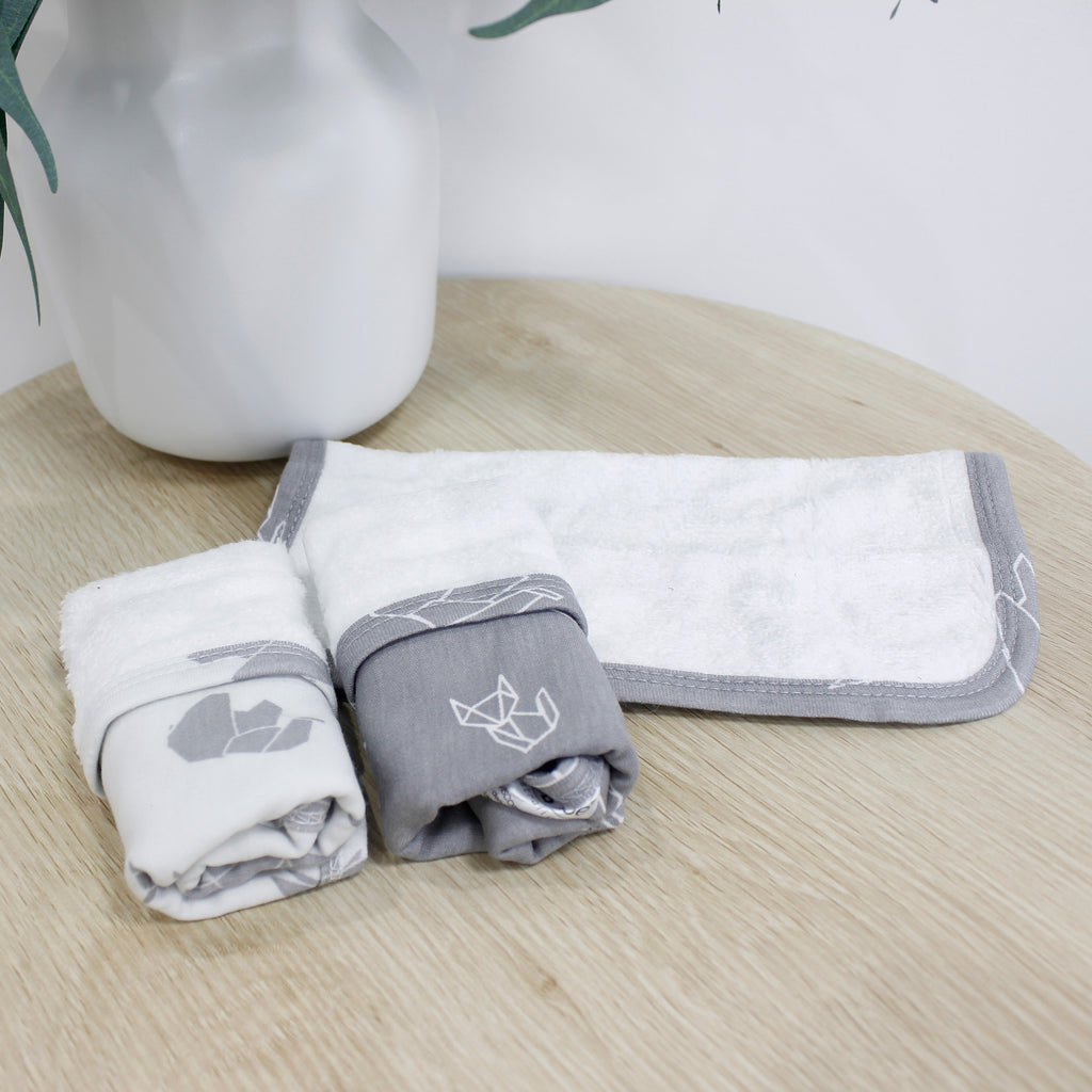 Baby Facewashers Cotton, Bamboo, Organic wash cloths | Bubba Blue Australia